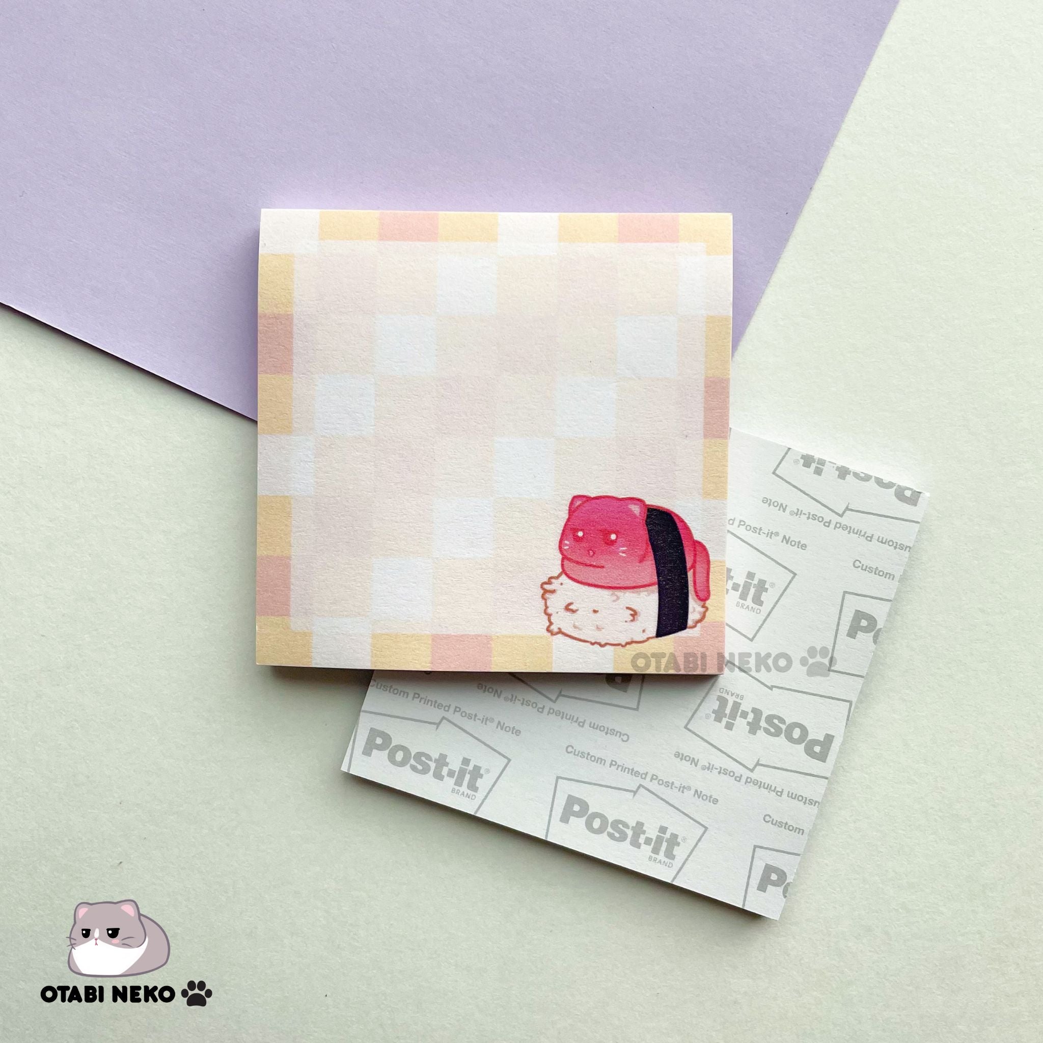 Neko Sushi Sticky Note – Otabi Neko