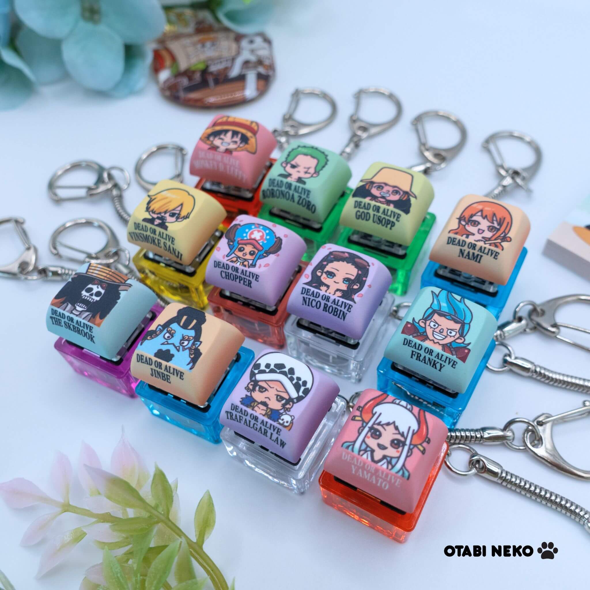 Cute Pirate Keycap Keychains – Otabi Neko